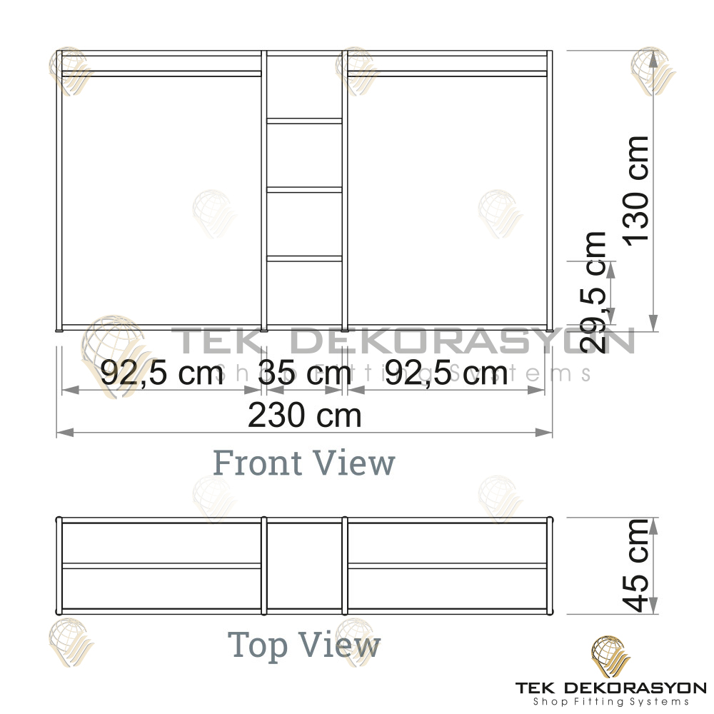 ROTA S85 Demountable Display Stand [ TD 34 ] – TEK DEKORASYON