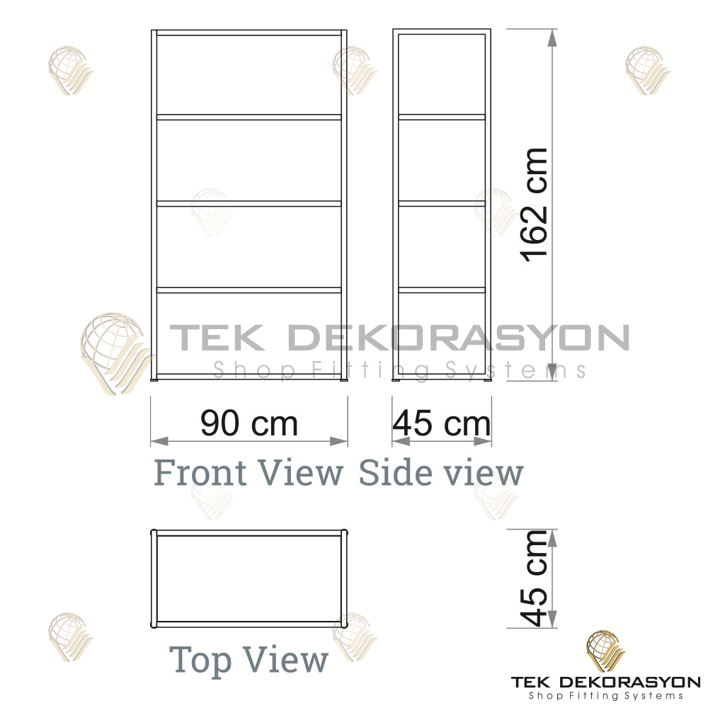 ROTA S94-Demountable Display Stand [ TD 96 ] – TEK DEKORASYON