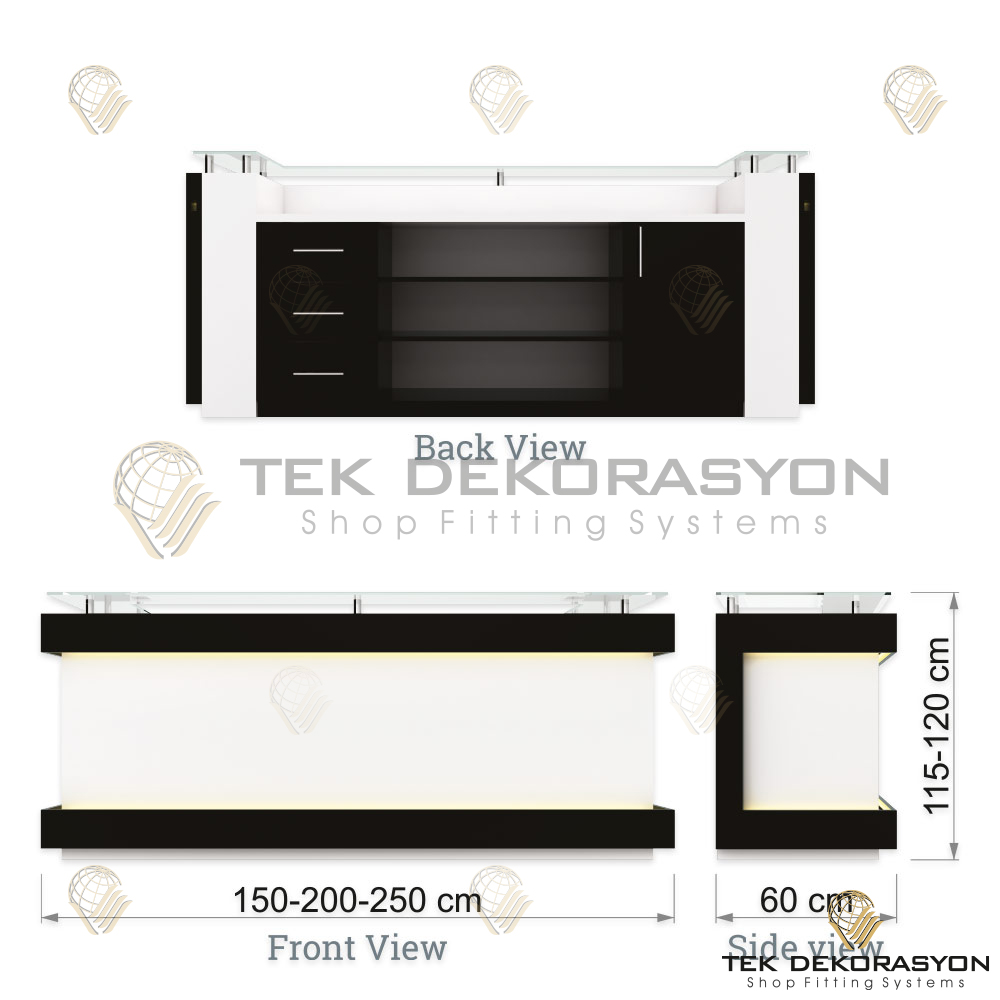 TEBA 50 Store Cash Desk – TEK DEKORASYON